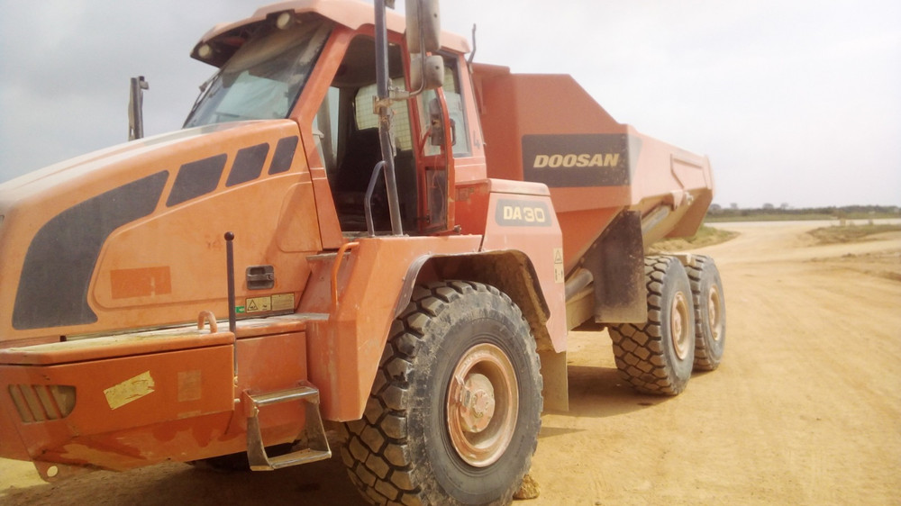 Techking 23.5R25 PROADT Started its Test in Cement Plant in Angola