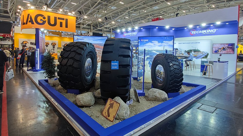 Techking Made a Gorgeous Appearance on Bauma 2022 with Five Tire Products