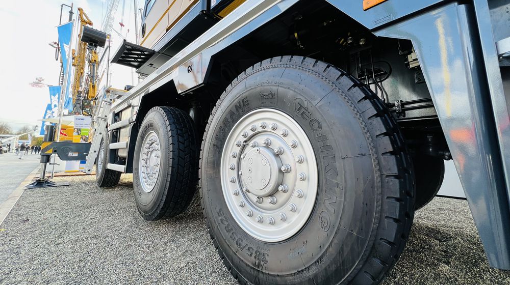 Techking 385/95R25 and 445/95R25 ETCRANE Showcased as OE Tires for ...